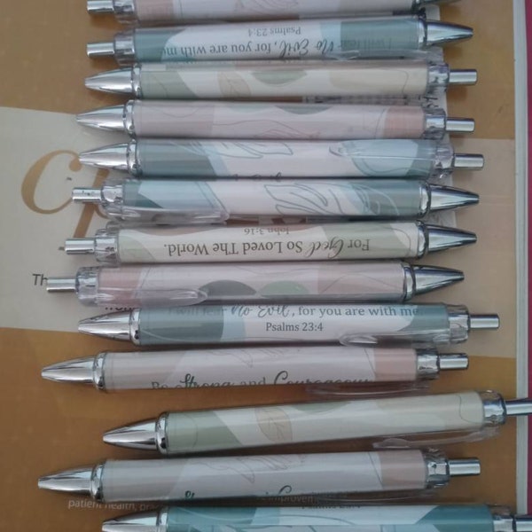 Scripture Pens, Gift Set, Christian Ballpoint Pen Set, Pens for ...