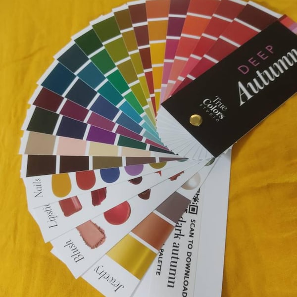 Leque de cores para compras: Outono Escuro e Outono Profundo - Etsy ...