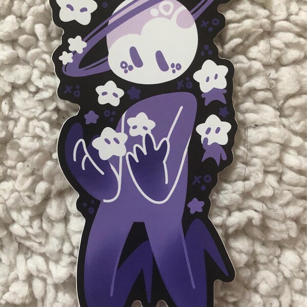 Planet Person With Star Babies Waterproof Sticker! - Etsy