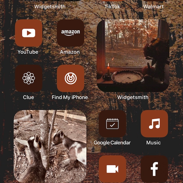 Fall Aesthetic Ios 26 & Android 600 App Icons Pack | Cozy, Autumn ...