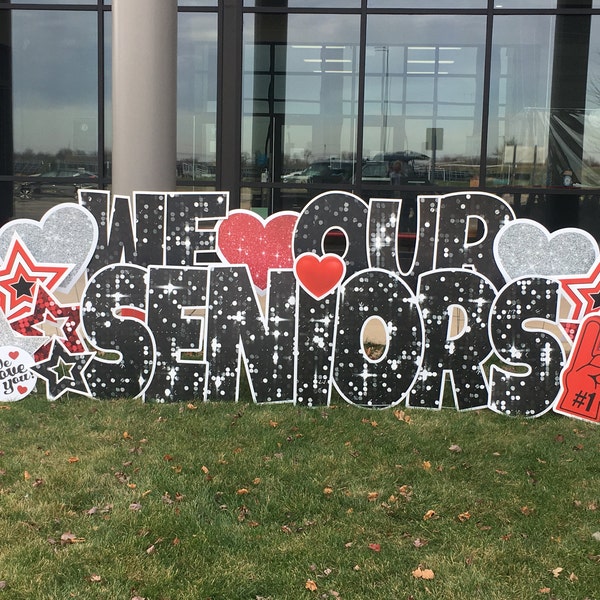 30 Seniors Lawn Letters, Senior Night Team Signs, Senior Day Best ...