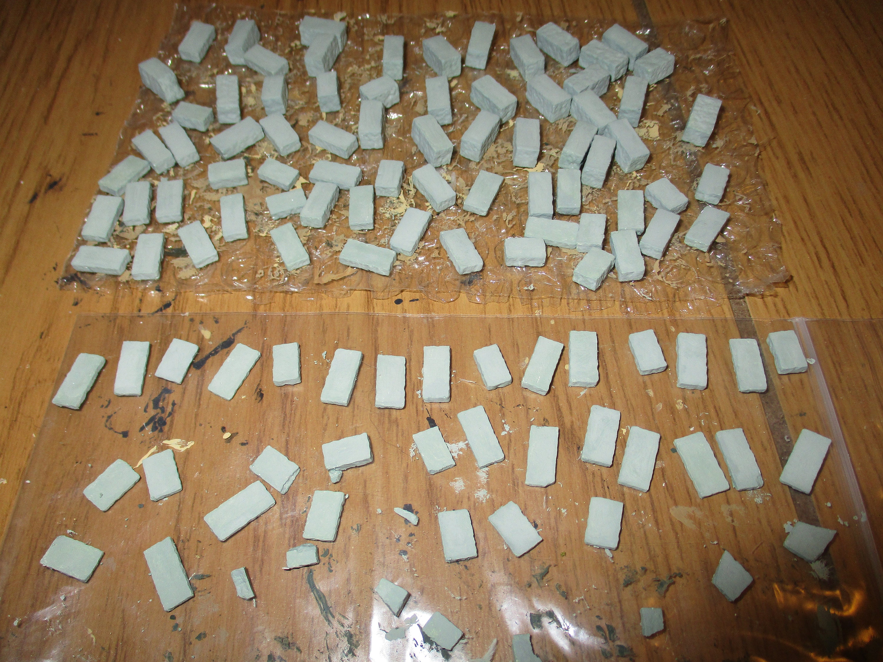 100 Miniature White Stone Blocks O HO Scale Diorama Model | Etsy