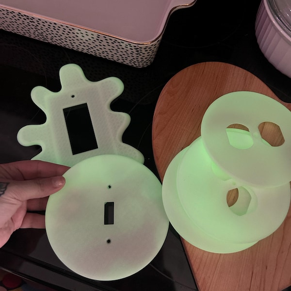 Round Circle Outlet Cover - 3D Printed - Etsy