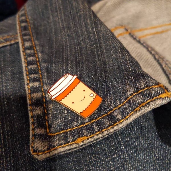 Coffee Lover Pin - Coffee Enamel Pin - Coffee Lapel Pin - Kawaii Coffee ...