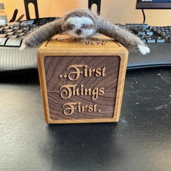 Sloth Desk Pet, Hand Felted Wool Sloth Sculpture, Sloth Gift - Etsy