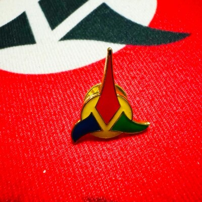 Star Trek Klingon Crest TNG Series Logo Pin Cosplay Uniform Small Size ...