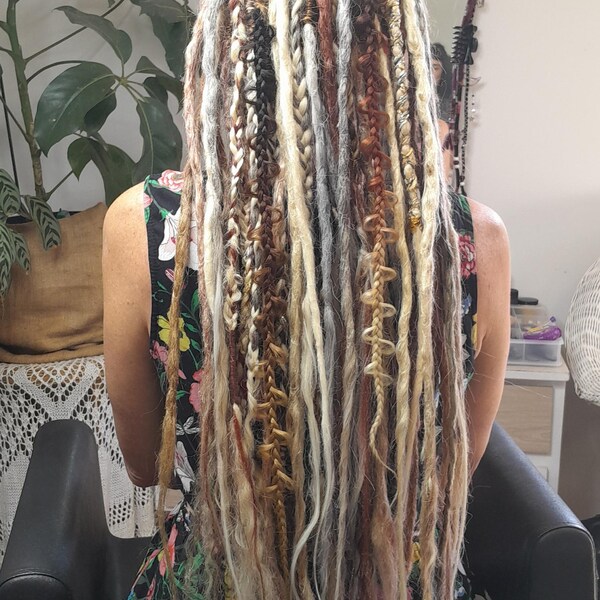 Enchanted Forest Fairy Set 35 Se Dreadlock Extensions With Decorations ...