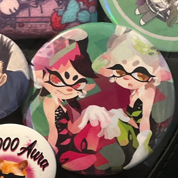 Splatoon Pin Buttons 2.25" - Etsy