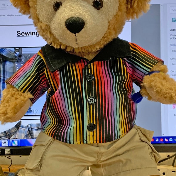 TEDDY BEAR SHIRT Pdf Pattern Fits 15-18 Inch Teddy Bears Such as Build ...