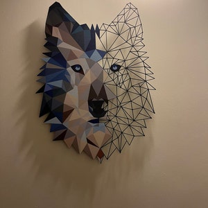 Metal Wolf Wall Art, Wolf Wall Decor, Wolf Gifts for Men, Animal Wall ...