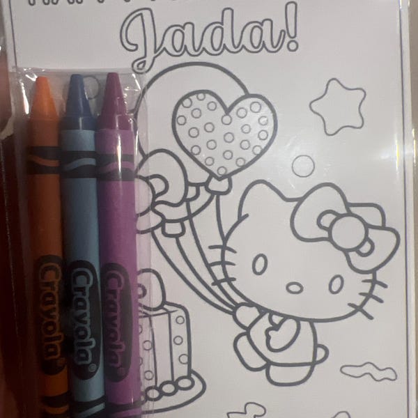 Inspired Moana Mini Coloring Pages and Crayons - 1 Bag (1 Child ...