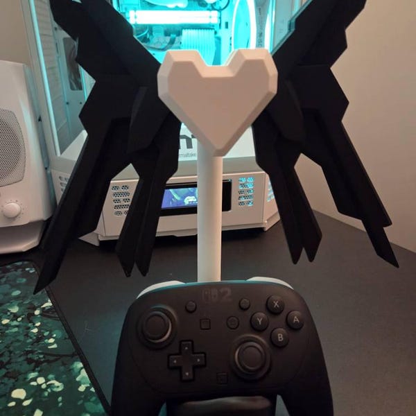 Mecha Angel Wings Headphone Stand - Elevate Your Desk Setup With Some ...