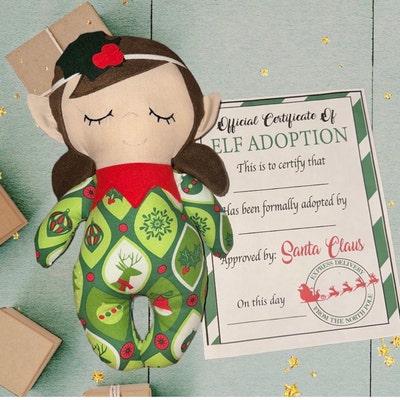 Christmas Elf Adoption Certificate PDF - Etsy