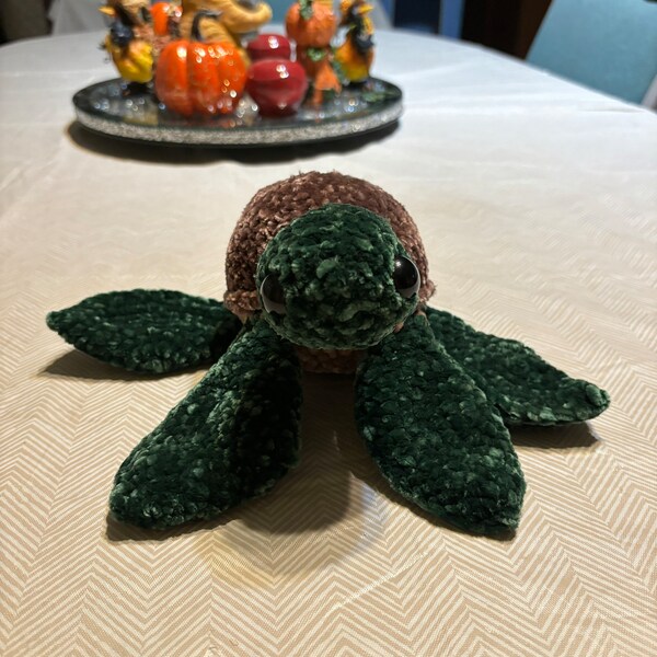 LARGE Crochet Turtle Pattern, Cute Toy, Crochet Turtle, Handmade Gift ...
