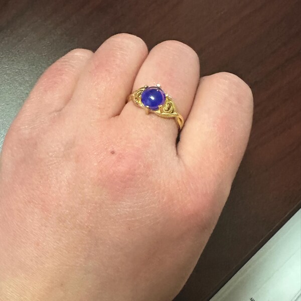 14K Gold Mood Ring, Dainty Ring for Women, Feeling Stone Ring, Colorful ...