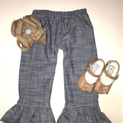 Ruffle Pants Pdf Sewing Pattern for Girls, Ruffle Pants Pattern for ...