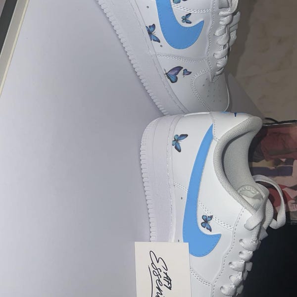 BLUE BUTTERFLY’ AF1 Custom - Etsy