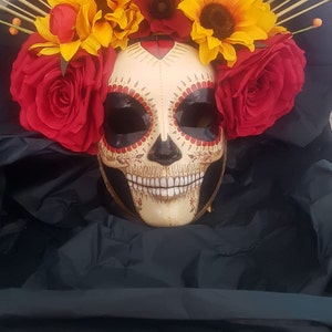 MADE TO ORDER . Half Face Catrina Mask. Catrina Mask With | Etsy