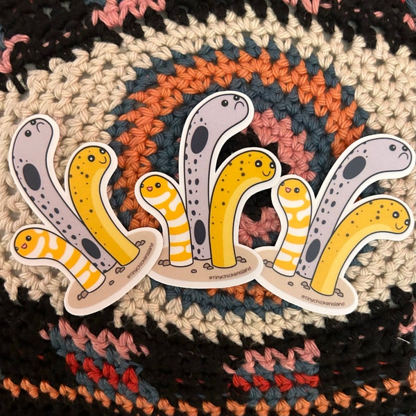 Garden Eels Vinyl Sticker, Eel Sticker, Vinyl Sticker, Garden Eel ...