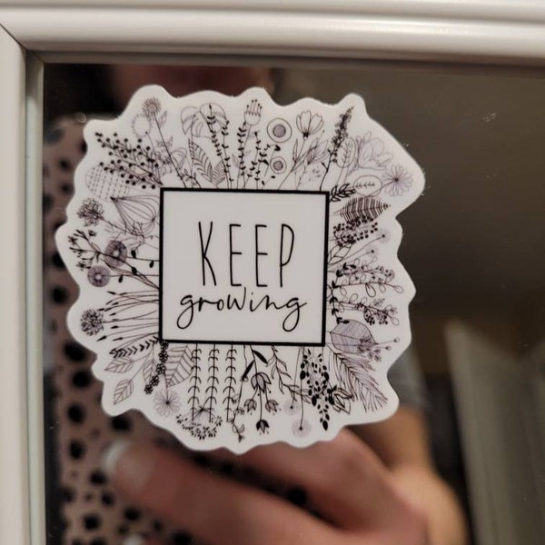 Inspirational Quote Self Care Stickers | Waterproof Vinyl Decals | Keep ...