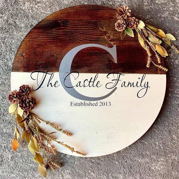 Personalized Wall Decal Family Name and Date Decal Vinyl Wall Decal ...