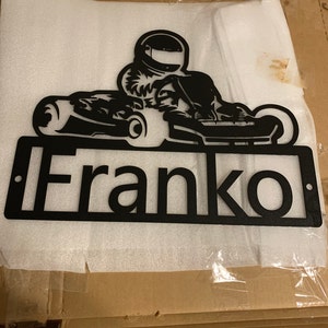 Go Kart Custom Name Sign Go Kart Sign Go Cart Sign Kart - Etsy
