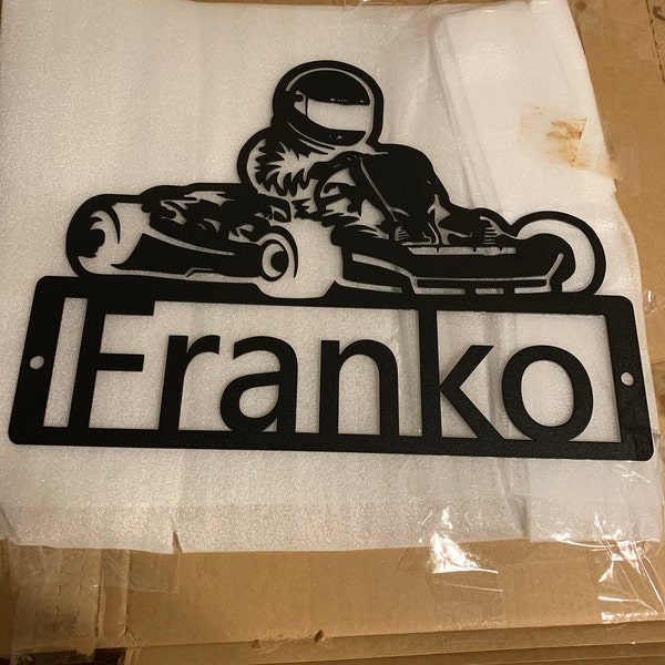 Go Kart Custom Name Sign, Go Kart Sign, Go Cart Sign, Kart, Cart, Go ...