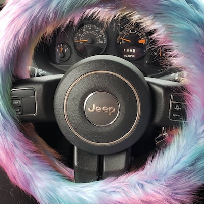 Fuzzy Car Accessories, Steering Wheel Cover, Gear Shift Knob Cover ...