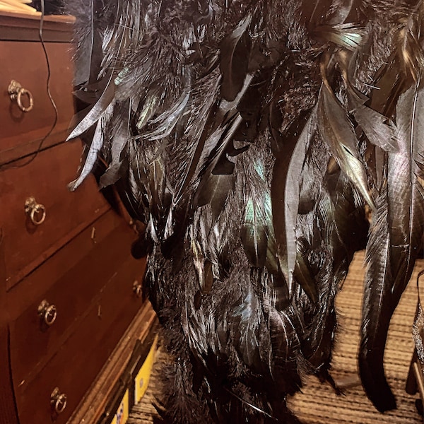 Black Bird Feather Tail Deluxe Dark Raven Crow Skirt Wrap - Etsy