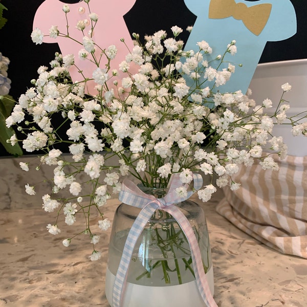 Gender Reveal Centerpieces, Boy or Girl Centerpiece Sticks, Baby Shower ...