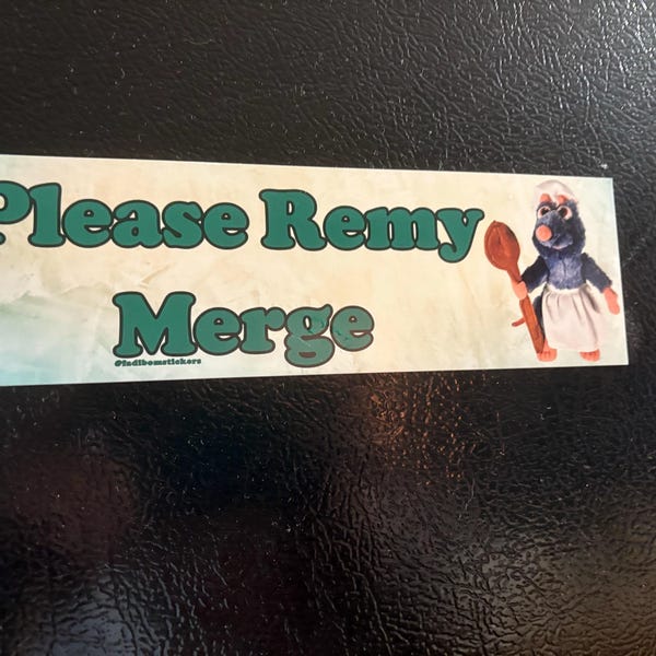 Please Remy Merge | Bumper Sticker AND Magnet | Funny Meme Sticker | 8. ...