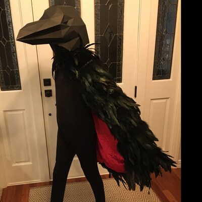 Raven Mask, Crow Mask, Gift Idea, DIY Printable Animal Mask, Instant ...