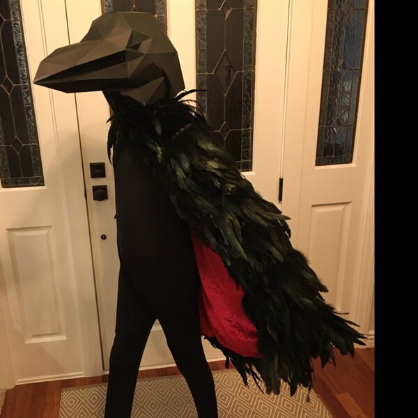 Raven Mask, Crow Mask, Gift Idea, DIY Printable Animal Mask, Instant ...