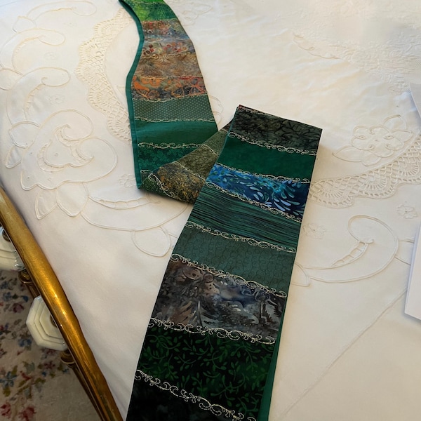 Green Pieced Stole, Ordinary Time Liturgical Stole - Etsy