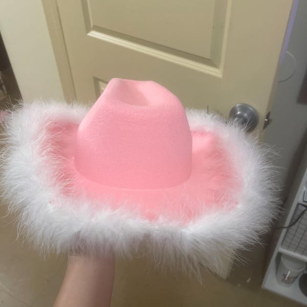 Pink Birthday Girl Cowboy Hat Cowgirl Hat With Rhinestone Fringe,bridal ...