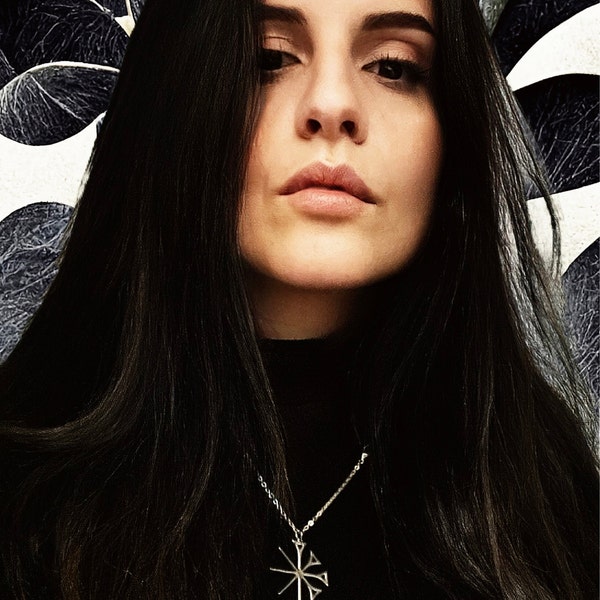 Cuneiform Sumerian Dingir (ancient Symbol) With Bright Shiny Satin ...