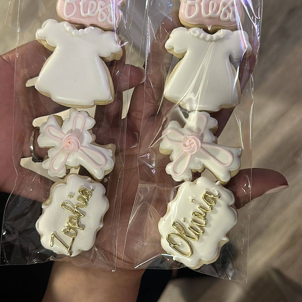 Mini Communion Baptism Christening Dedication Cookie Favor Packs - Etsy