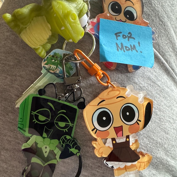 Toon Keychains | Pebble, Dandy, Astro, Shrimpo, Vee, Shelly, Sprout ...