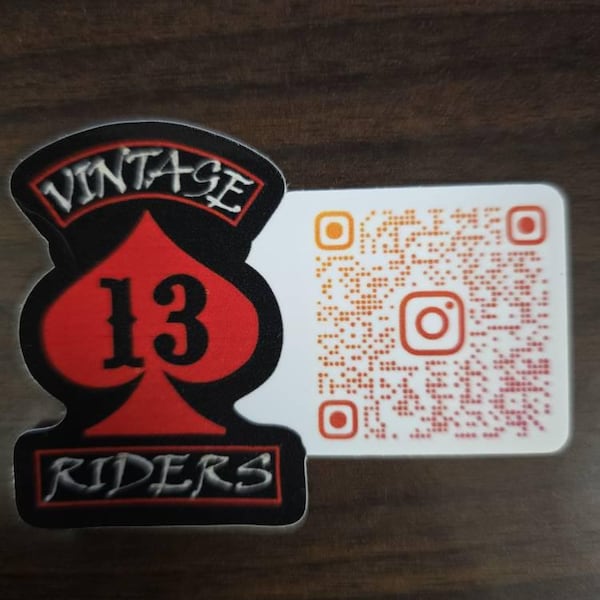 Custom Vinyl Die Cut QR Code Sticker, Custom Logo Sticker, Personalized ...