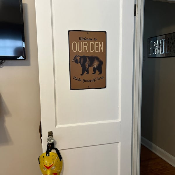 Den Sign, Bear Den Decor, Welcome Den Sign, Bear Lover Gift, Our Den ...
