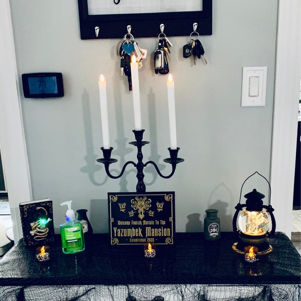 Personalized Haunted Mansion Inspired Home Welcome Sign / Plaque W ...