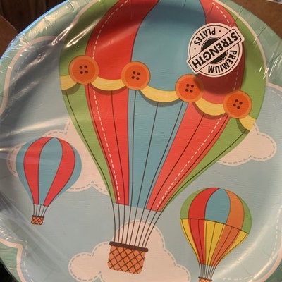 Hot Air Balloon Lunch Plates - Etsy