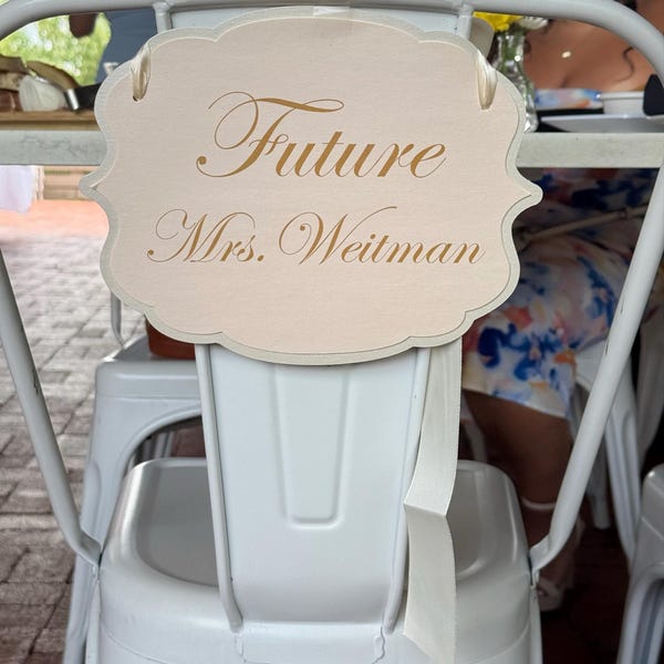 Future Mrs Sign,wedding Shower Sign, Mrs to Be Sign, Bridal Shower ...