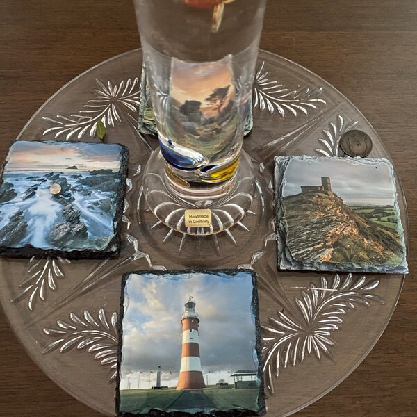 Slate Coaster St Michael's Mount, Cornwall - Etsy
