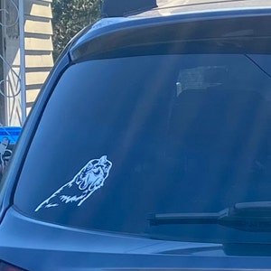 Deer Buck Rack Silhouette Vinyl Decal Sticker Two Colors Adheres to Any ...