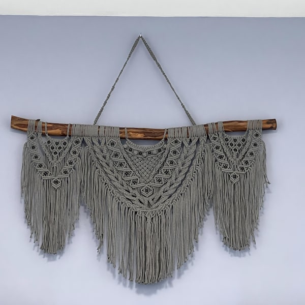 Large Lavender Macrame Wall Hanging, Macrame Backdrop,tassel Macrame ...