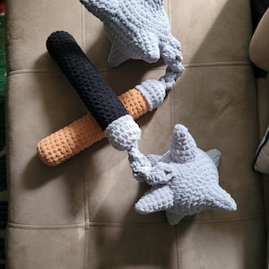 NO-SEW PATTERN: Crochet Fantasy Weapons Flail, Mace, Nun-chucks Bundle ...