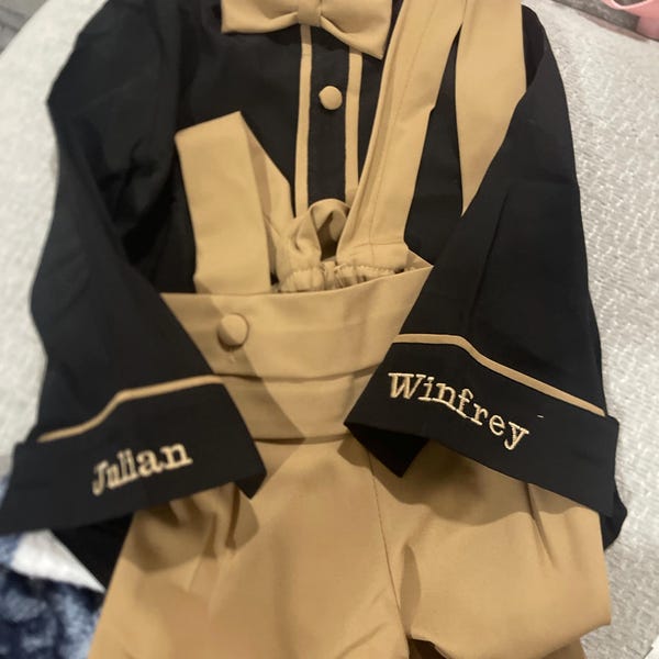 Kids Custom Name Golf Caddy Jumpsuit Outfit Costume, Personalized Kids ...