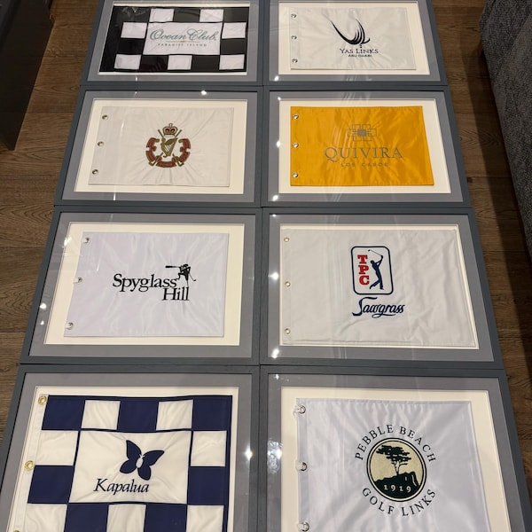 Flag Display Frame. Frame Size: 45.5x60cm. Perfect for Golf Flags and ...