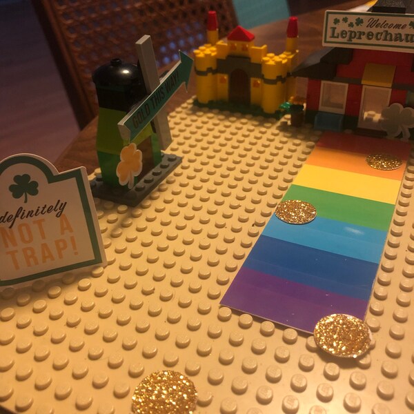 Leprechaun Trap Printable Elements for St Patricks Day, DIY Leprechaun ...